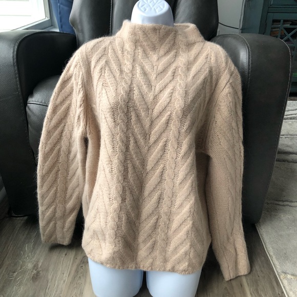 mercer & madison | Sweaters | Mercer Madison Lambswool Angora Cable ...